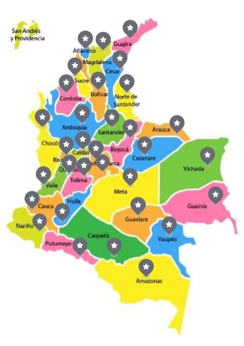 Mapa interactivo de Colombia