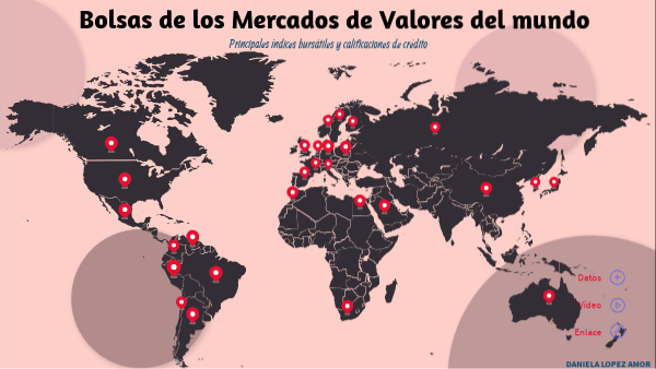 Mapa Interactivo de las Bolsas de Valores del mundo