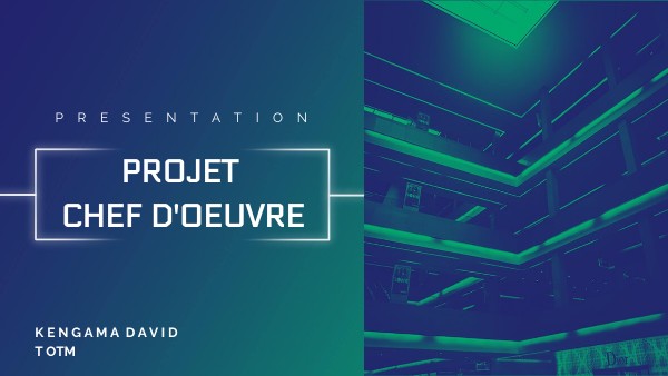 projet réalisation chef d'œuvre