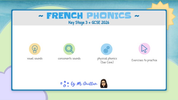 French phonics for KS3/4