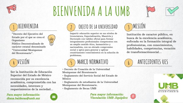 Bienvenida a la UMB
