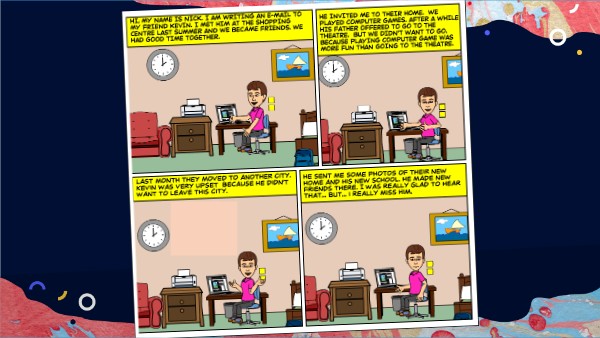 story - past simple - 6to