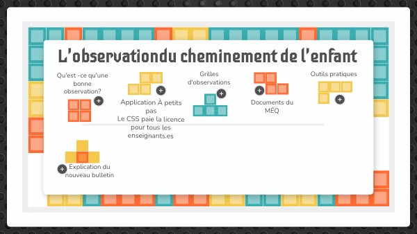 OBSERVATION-ÉDUCATION PRÉSCOLAIRE