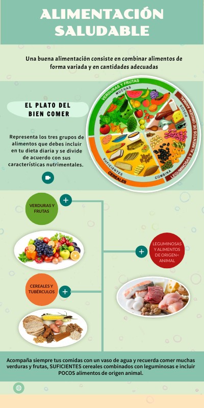 INFOGRAFÍA ALIMENTACIÓN SALUDABLE