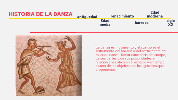 Historia de la danza