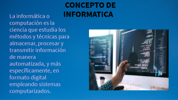 CONCEPTO DE INFORMATICA