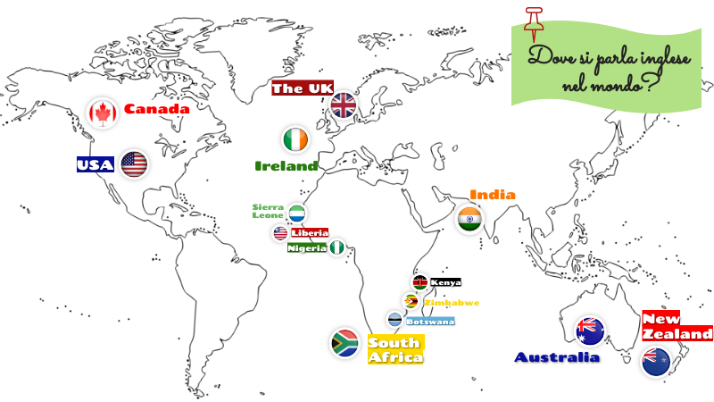 DOVE SI PARLA INGLESE