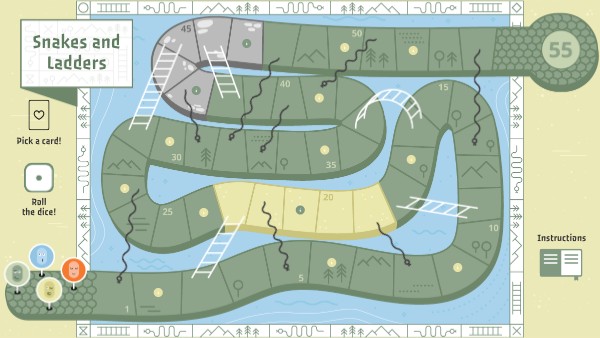 Snakes and Ladders (Spanish Vocabulary)