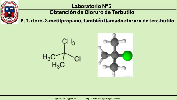 OBTENCIÓN DE CLORURO DE TERBUTILO