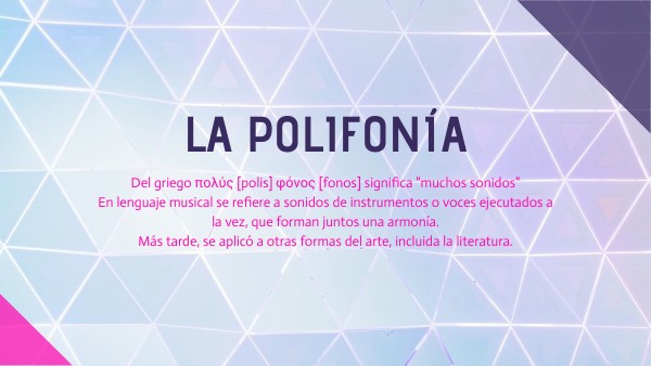 La polifonía