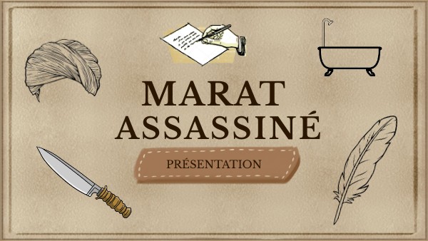 Marat assassiné, présentation