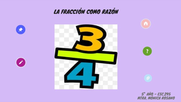 La fracción como razón- Mtra. Mónica Rosano