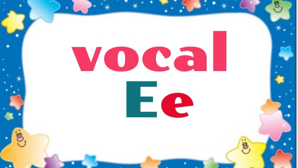 ESCRITURA DE LA VOCAL Ee