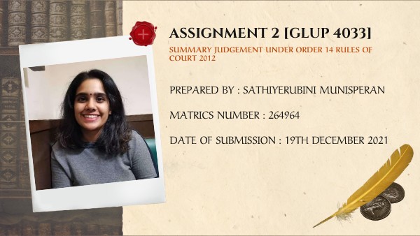 ASSIGNMENT 2 SUMMARY JUDGEMENT By Sathiyamunisperan24 On Genially assignment-2-summary-judgement-by-sathiyamunisperan24-on-genially