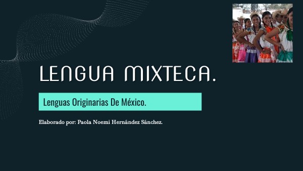 LENGUA MIXTECA