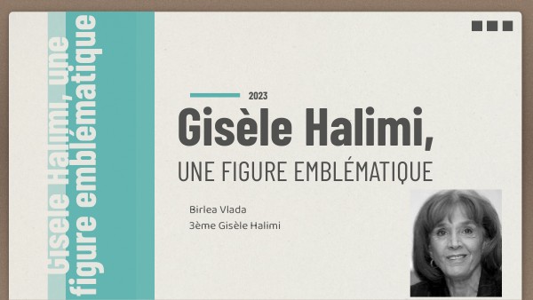 Gisèle Halimi, une figure emblématique