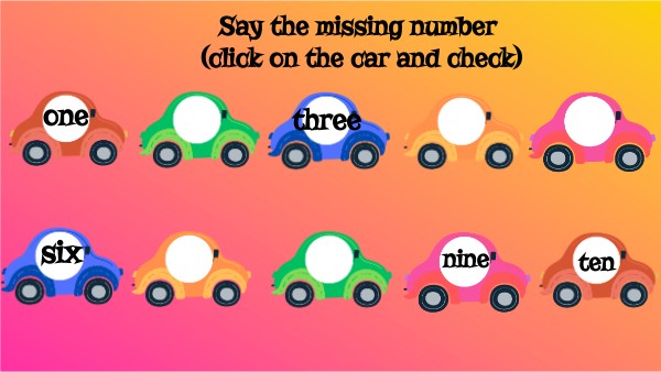 Numbers and cars