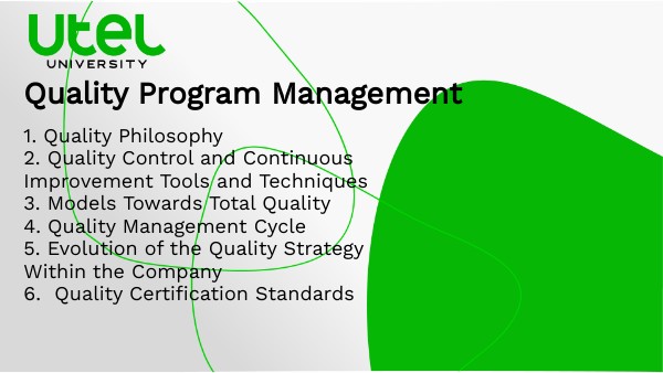 Quality Program Management