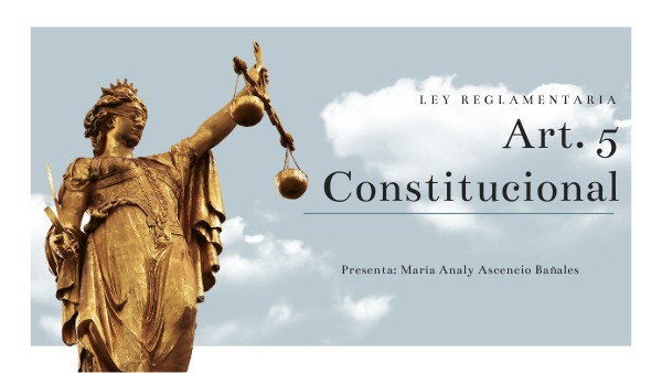 Ley reglamentaria del artículo 5to constitucional