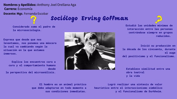 Identität Nach Erving Goffman _ Ein Nachtrag zu Erving Goffmans Konzept ...