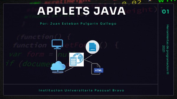 PRESENTACIÓN APPLETS EN JAVA
