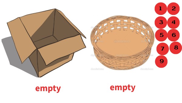 empty - full