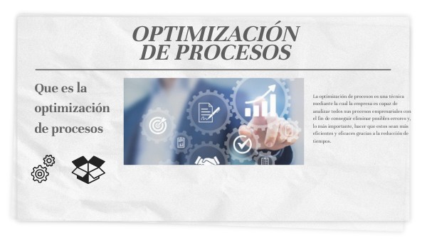 OPTIMIZACIÓN DE PROCESOS
