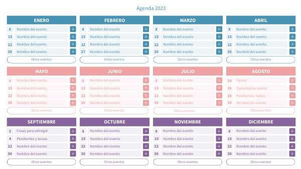 CALENDARIO EVENTOS IMPORTANTES