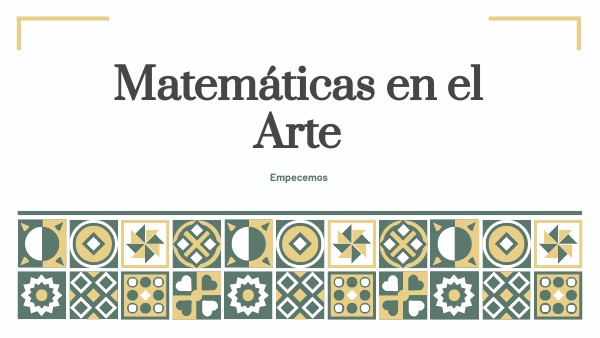 Matemáticas en el arte