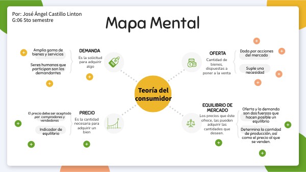 MAPA MENTAL teoría del consumidor