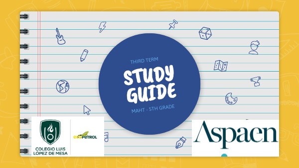 Fourth Term 5th Grade Math Study Guide Fourth Term 5th Grade Math Study Guide