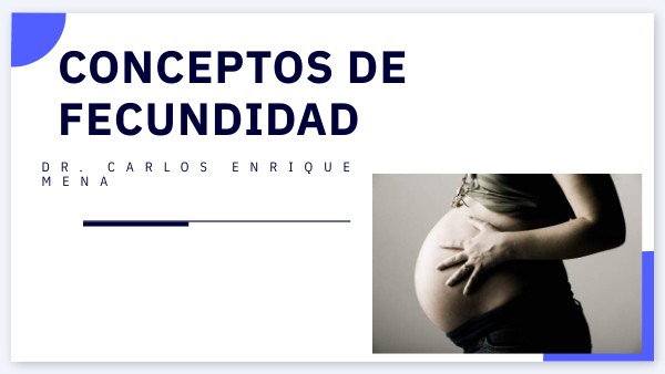 CONCEPTOS DE FECUNDIDAD