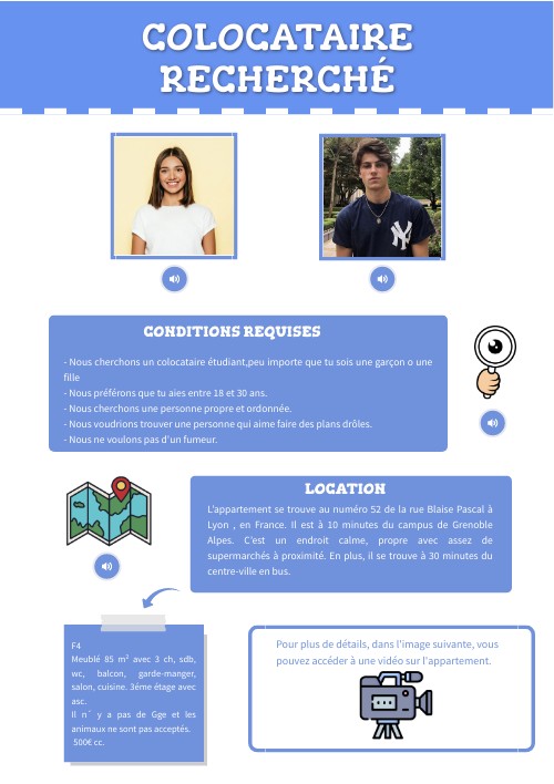 CHERCHE UN COLOCATAIRE
