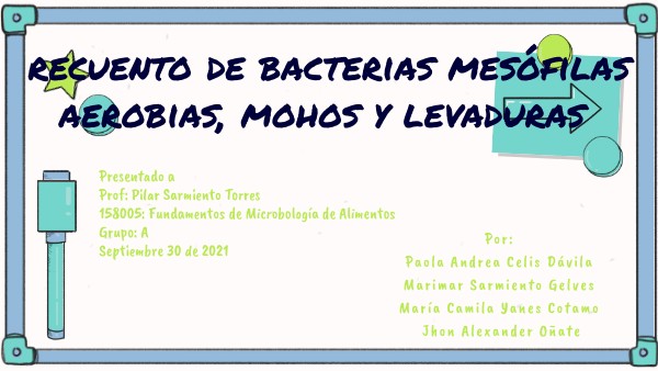 Aerobios mesofilos, hongos y levaduras