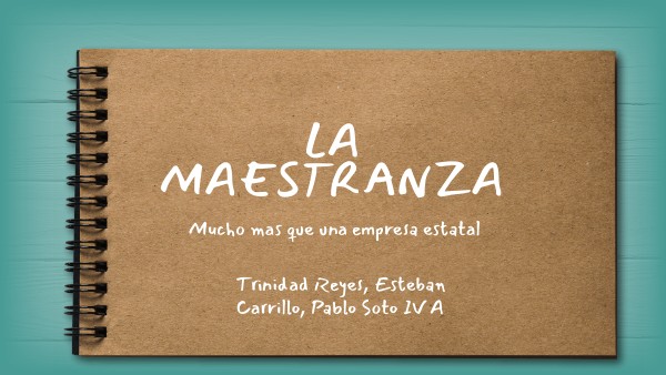 PRESENTACIon maestranza