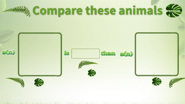 Compare these animals