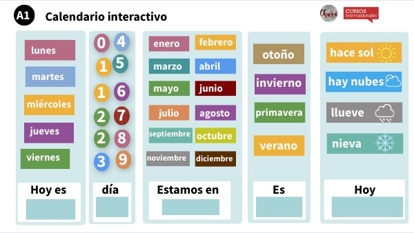 Calendario interactivo