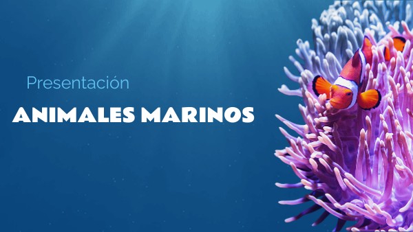 PRESENTACIÓN ANIMALES MARINOS