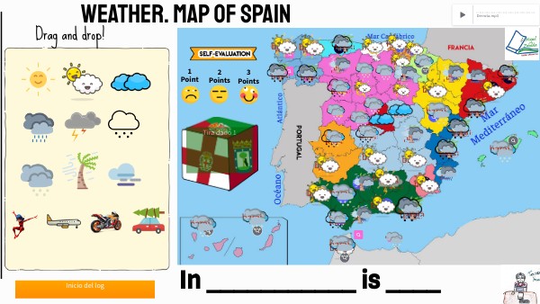 SPAIN WEATHER MAP
