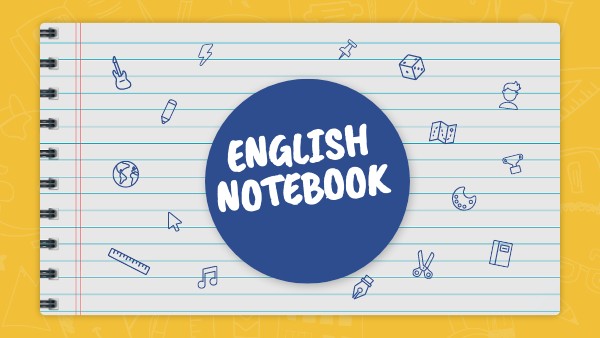 English notebook
