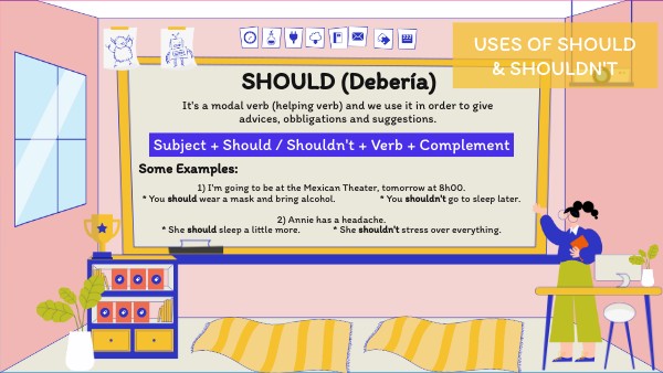 USES OF SHOULD AND SHOULDN'T