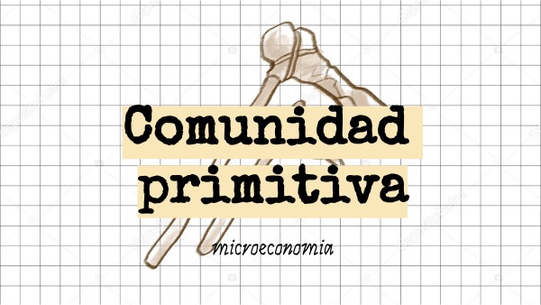 comunidad primitiva