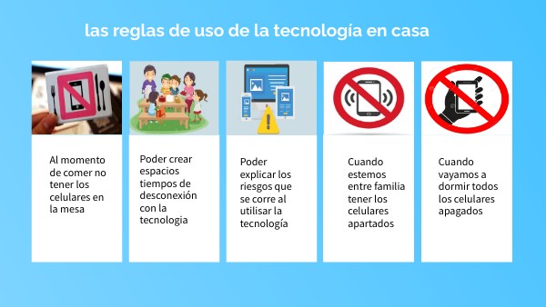 las reglas de uso de la tecnología en casa