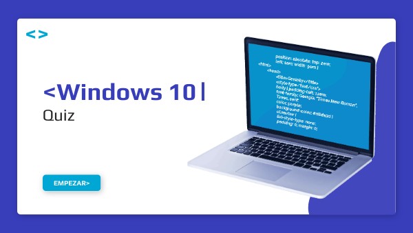 WINDOWS 10 - QUIZ