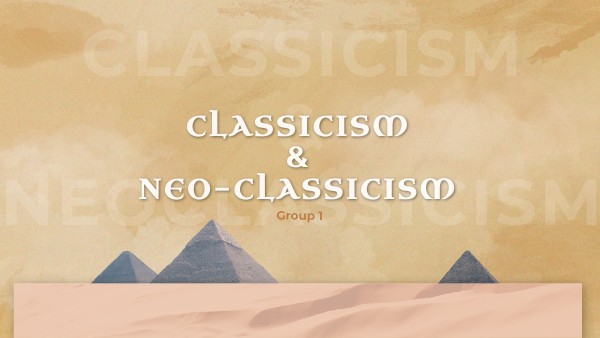 Copy - Classicism and Neoclassicism