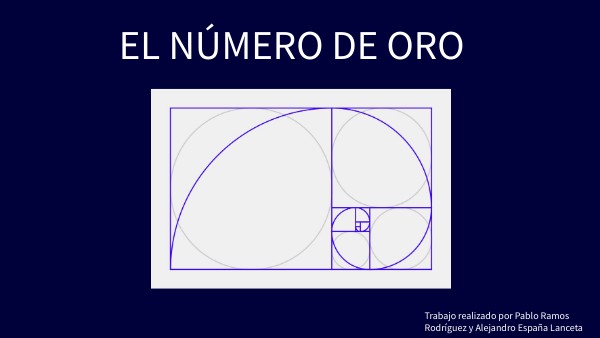 EL NÚMERO DE ORO