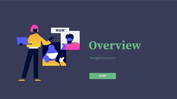 Overview of management science