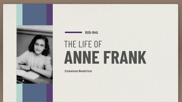 ANNE FRANK PRESENTATION