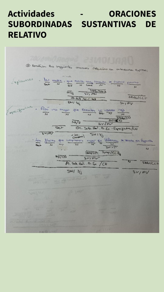 Subordinadas Relativas _ Oraciones de relativo especificativas y ...