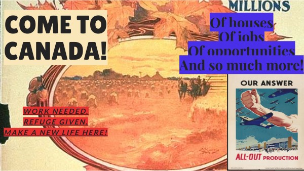 Canada 1946 immigration propaganda poster